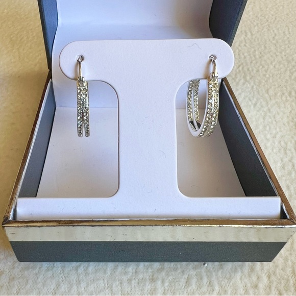 Essentials | Jewelry | Essentials Women Sterling Silver Round Earrings ...